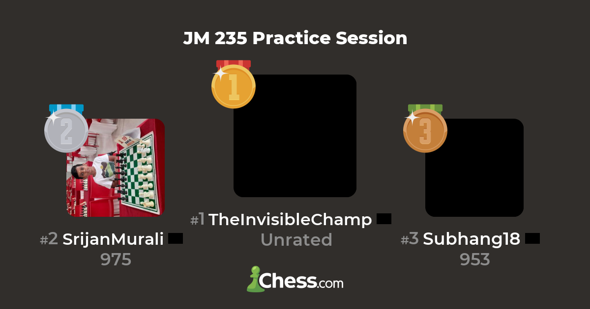 JM 235 Practice Session - Live Chess Tournament - Chess.com