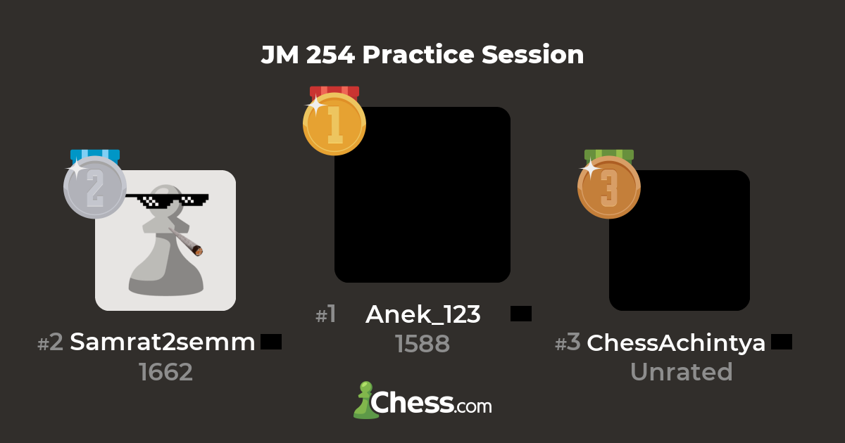 JM 254 Practice Session - Live Chess Tournament - Chess.com