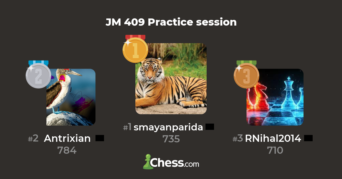 JM 409 Practice session - Live Chess Tournament - Chess.com