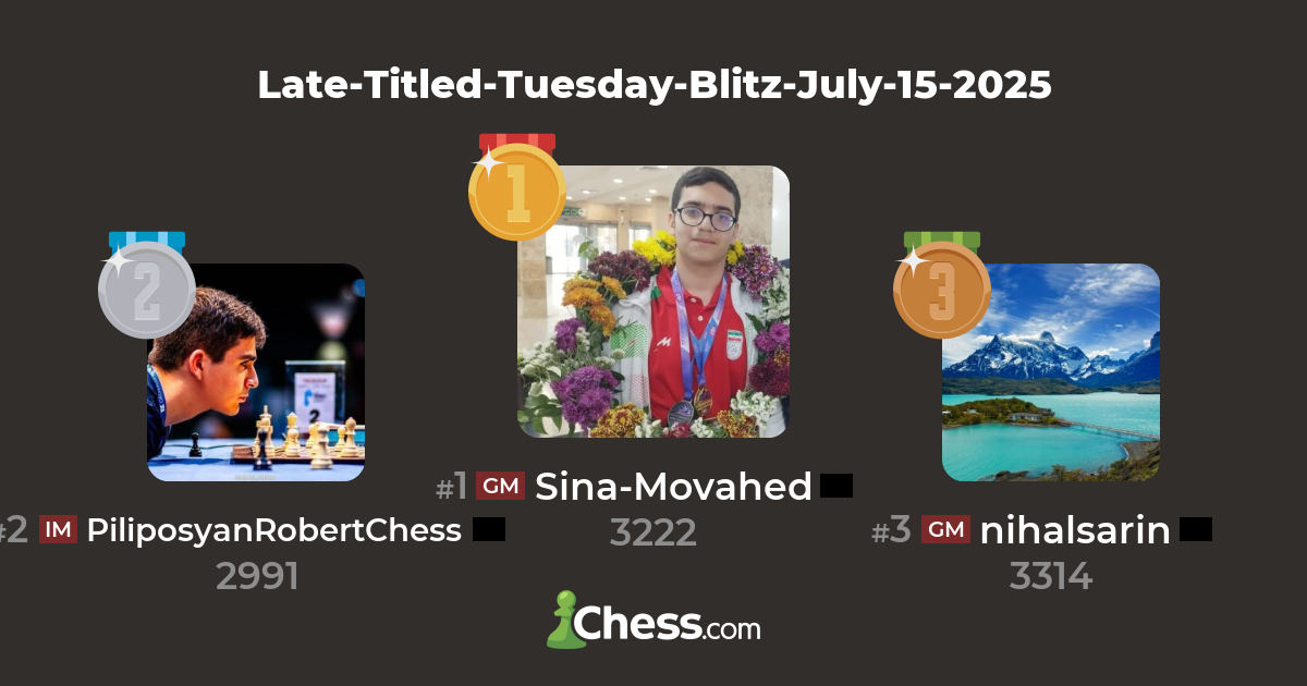 Late-Titled-Tuesday-Blitz-July-15-2025 - Live Chess Tournament - Chess.com