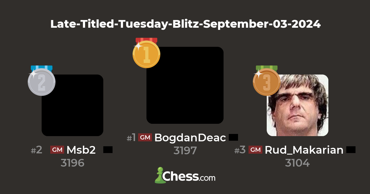 Late-Titled-Tuesday-Blitz-September-03-2024 - Live Chess Tournament ...