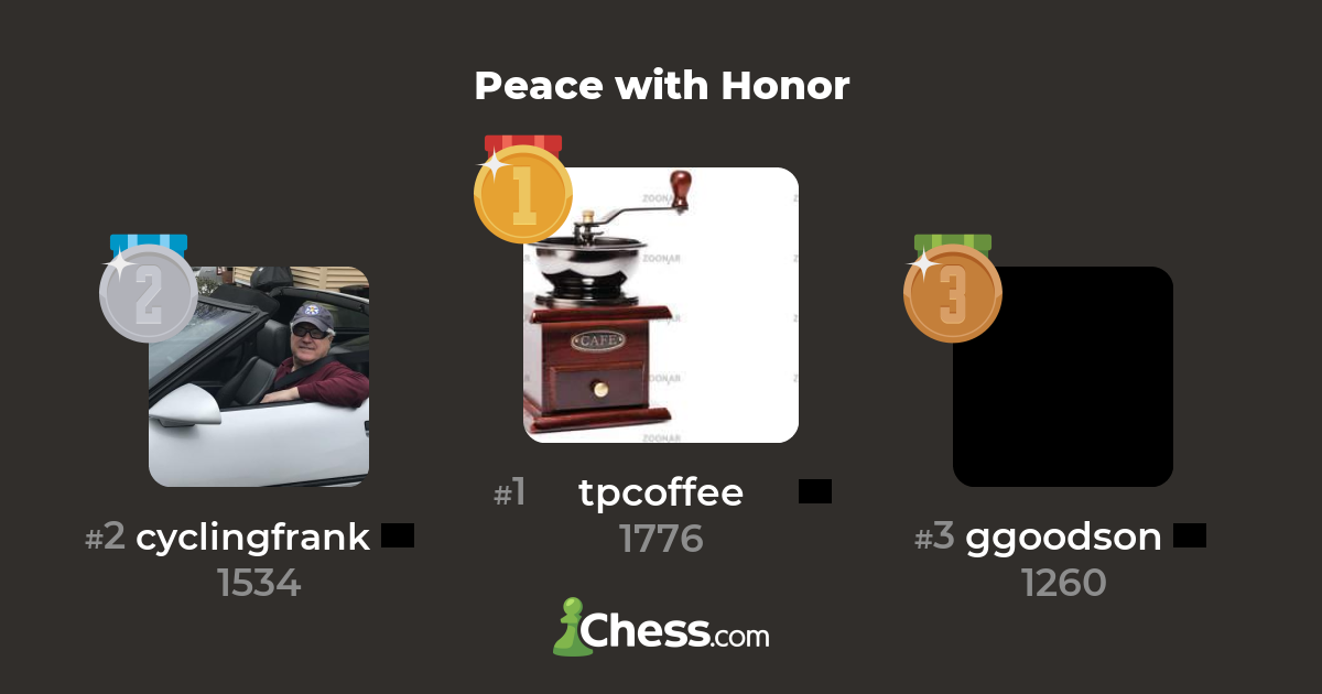Peace with Honor - Live Chess Tournament - Chess.com