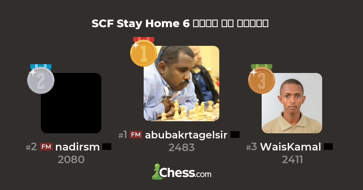SCF Stay Home 6 خليك في البيت - Live Chess Tournament - Chess.com