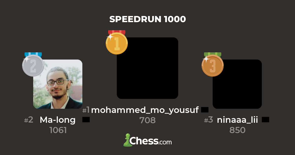 SPEEDRUN 1000 - Live Chess Tournament - Chess.com