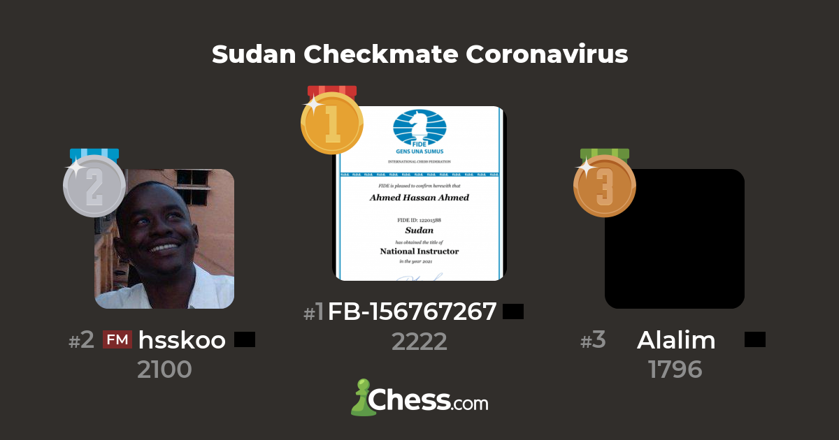Sudan Checkmate Coronavirus - Live Chess Tournament - Chess.com