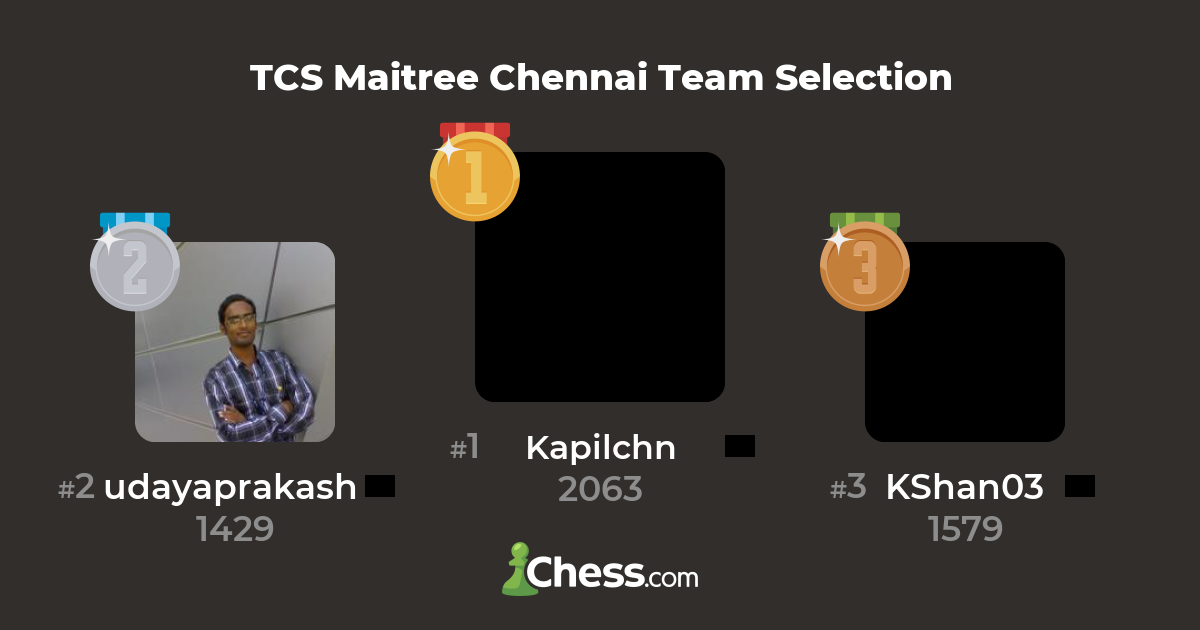 TCS Maitree Chennai Team Selection - Live Chess Tournament - Chess.com