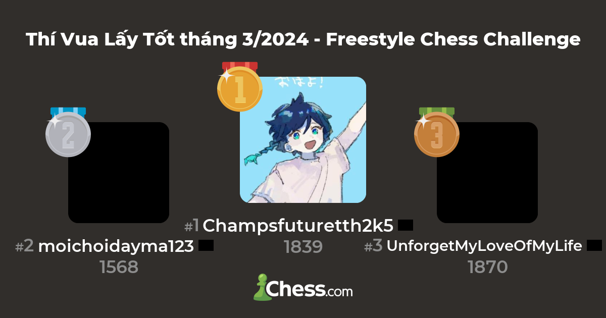 Thí Vua Lấy Tốt tháng 3/2024 - Freestyle Chess Challenge - Live Chess Tournament - Chess.com