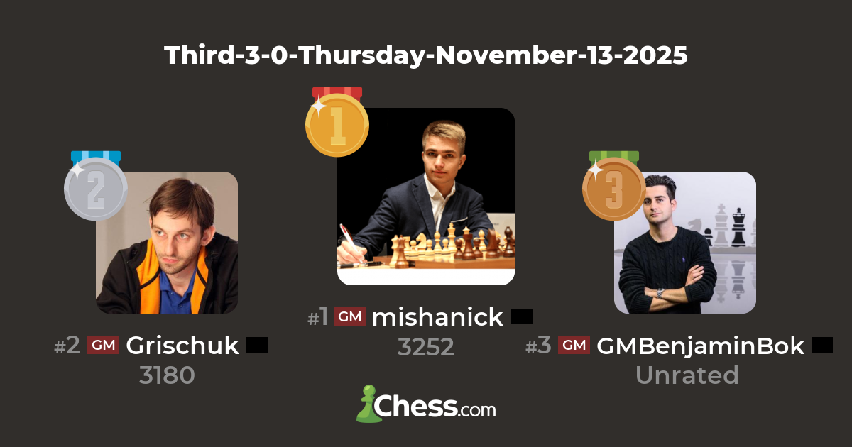 Third-3-0-Thursday-November-13-2025 - Live Chess Tournament - Chess.com