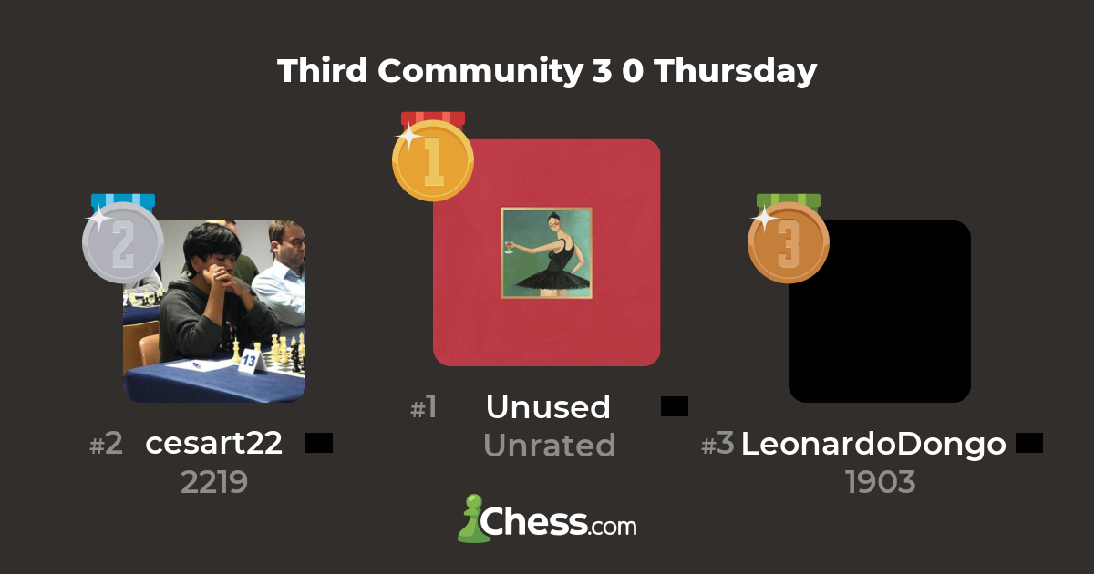 Third Community 3 0 Thursday - Live Chess Tournament - Chess.com