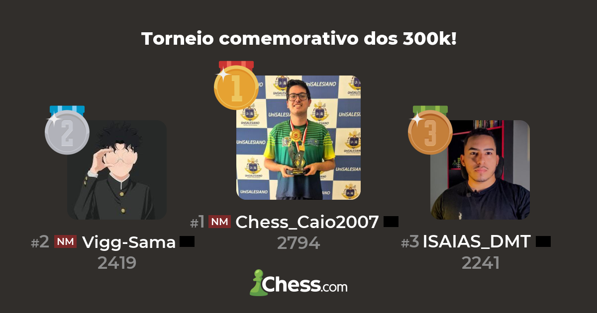 Torneio comemorativo dos 300k! - Live Chess Tournament - Chess.com