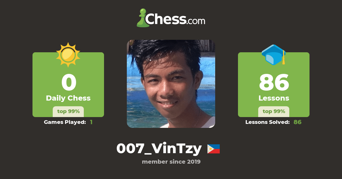 Melvin Baclig (007_VinTzy) - Chess Profile - Chess.com