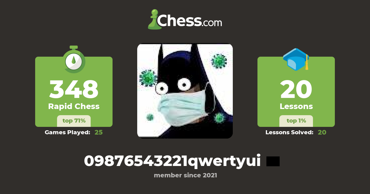X Y (09876543221qwertyui) - Chess Profile - Chess.com