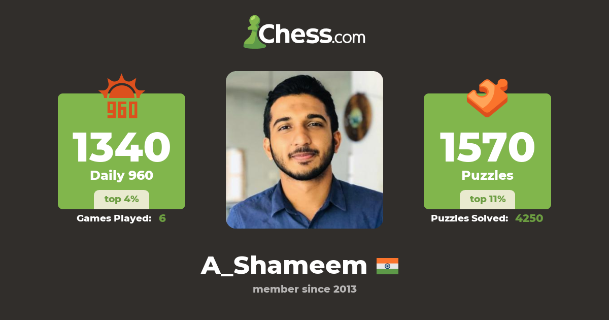 +919036574231 Shameem (A_Shameem) - Chess Profile - Chess.com