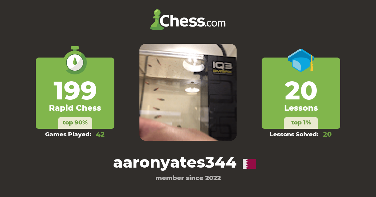 Aaron Yates (aaronyates344) - Chess Profile - Chess.com