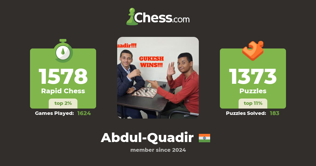Abdul-Quadir - Chess Profile - Chess.com