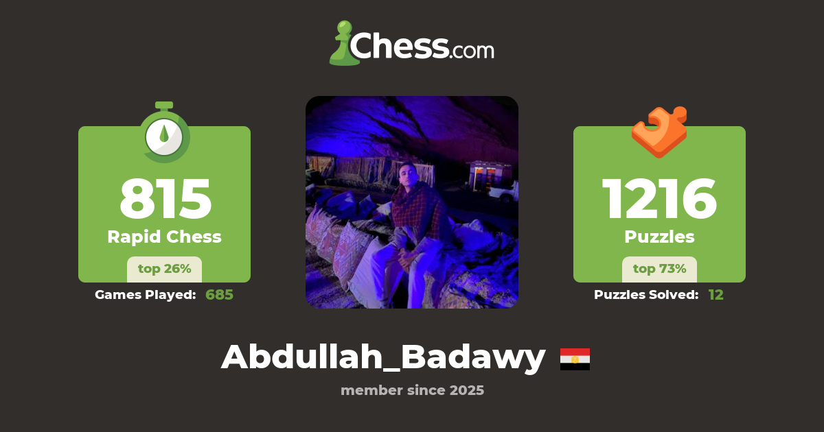 Badawii (Abdullah_Badawy) - Chess Profile - Chess.com