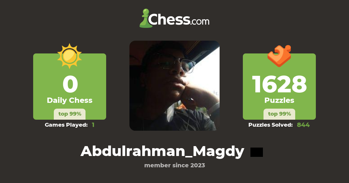 Abdulrahman Magdy (Abdulrahman_Magdy) - Chess Profile - Chess.com