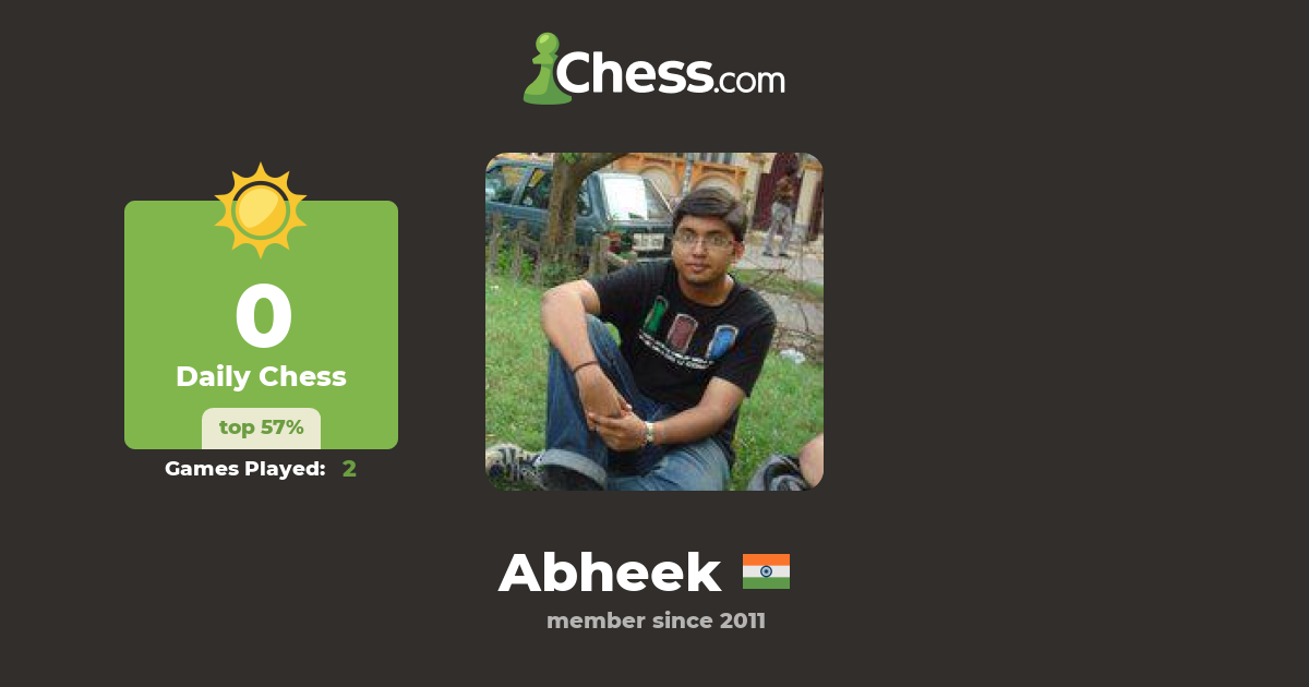 Abheek Tarafdar (Abheek) - Chess Profile - Chess.com
