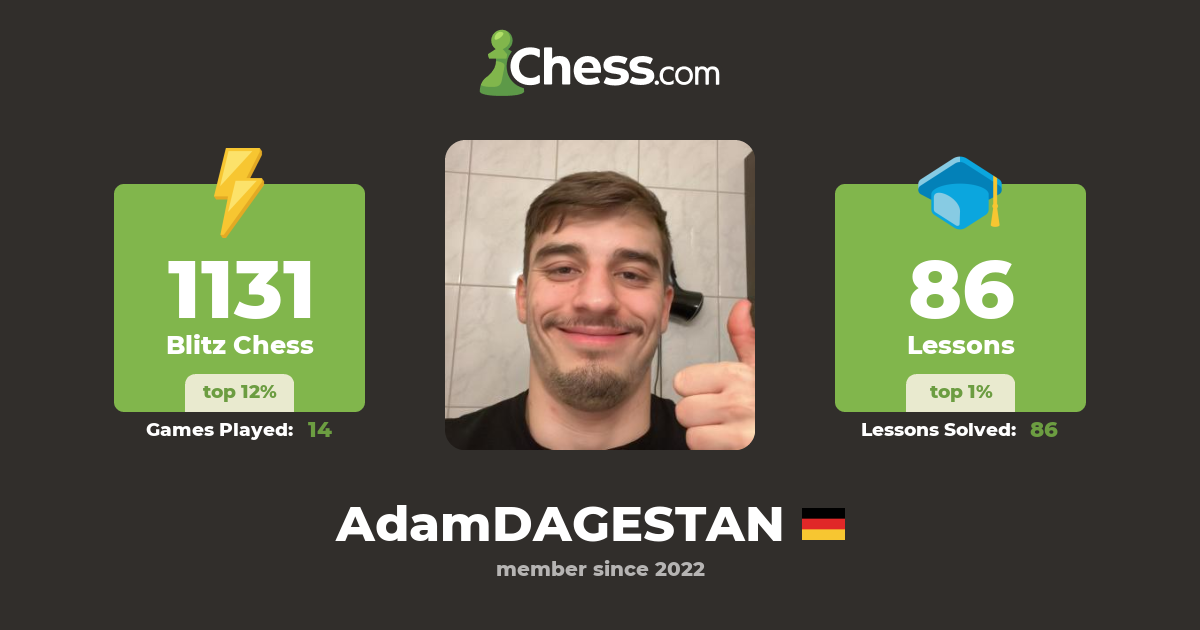 AdamDAGESTAN - Chess Profile - Chess.com