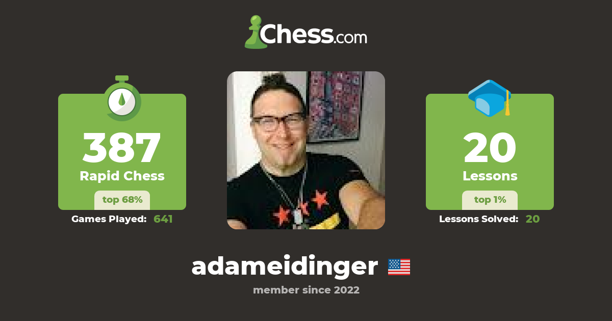 Adam Eidinger (adameidinger) - Chess Profile - Chess.com
