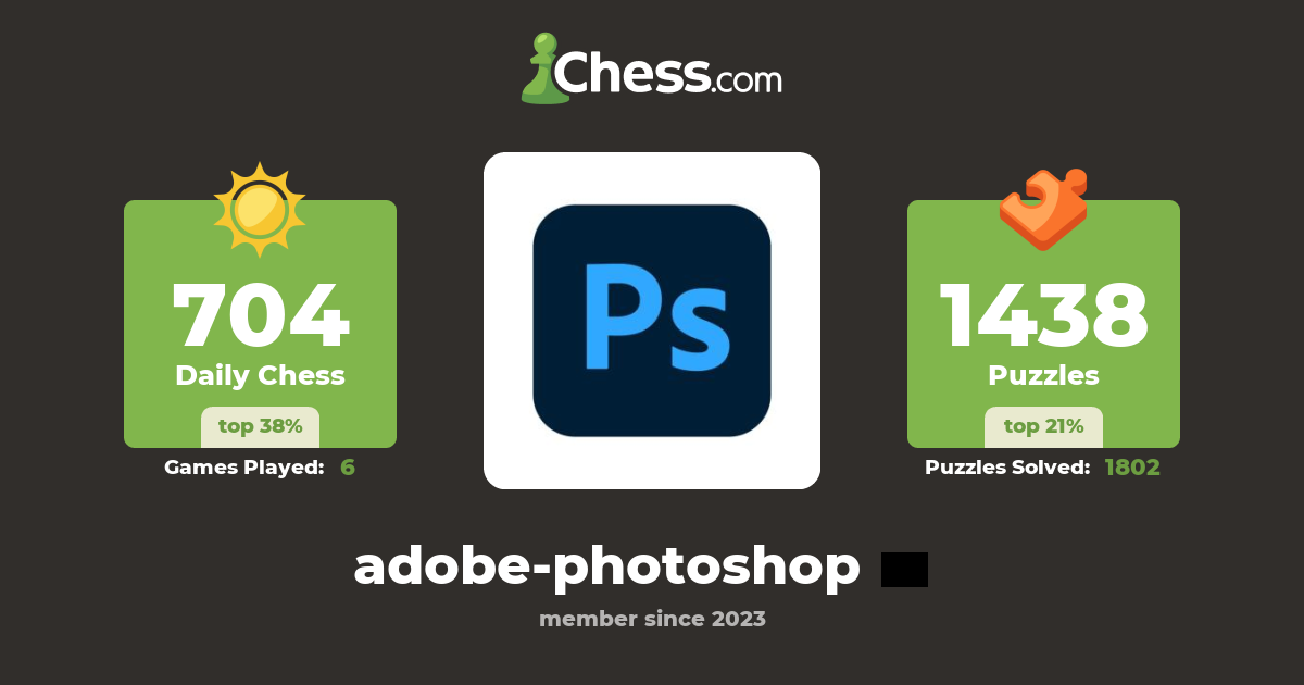 adobe-photoshop - Chess Profile - Chess.com