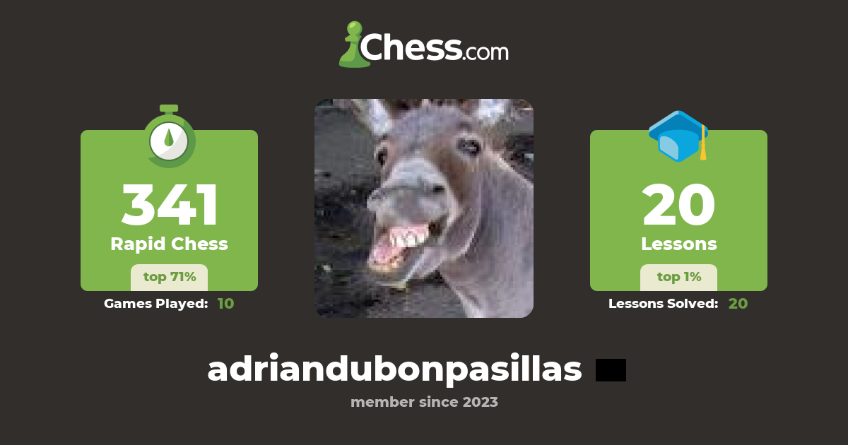 Adrian Dubon Pasillas (adriandubonpasillas) - Chess Profile - Chess.com