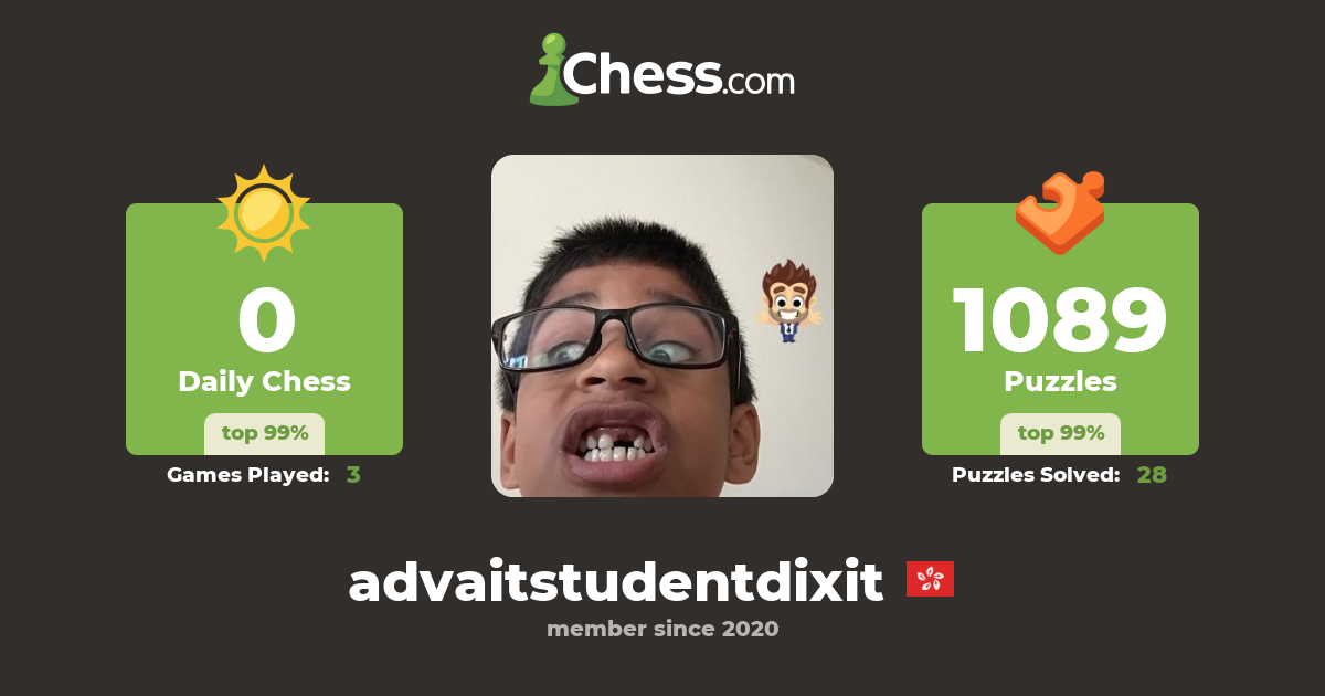 Advait (Student) DIXIT (advaitstudentdixit) - Chess Profile - Chess.com