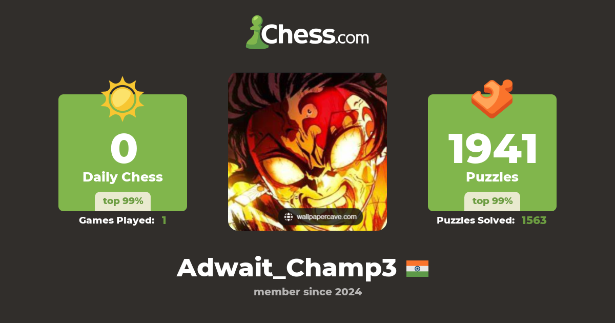 Adwait Singh Chauhan (Adwait_Champ3) - Chess Profile - Chess.com