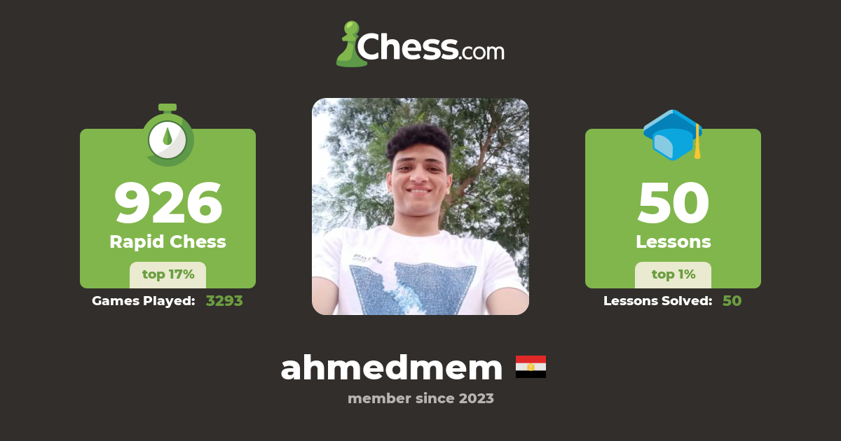Ahmed Meme (ahmedmem) - Chess Profile - Chess.com