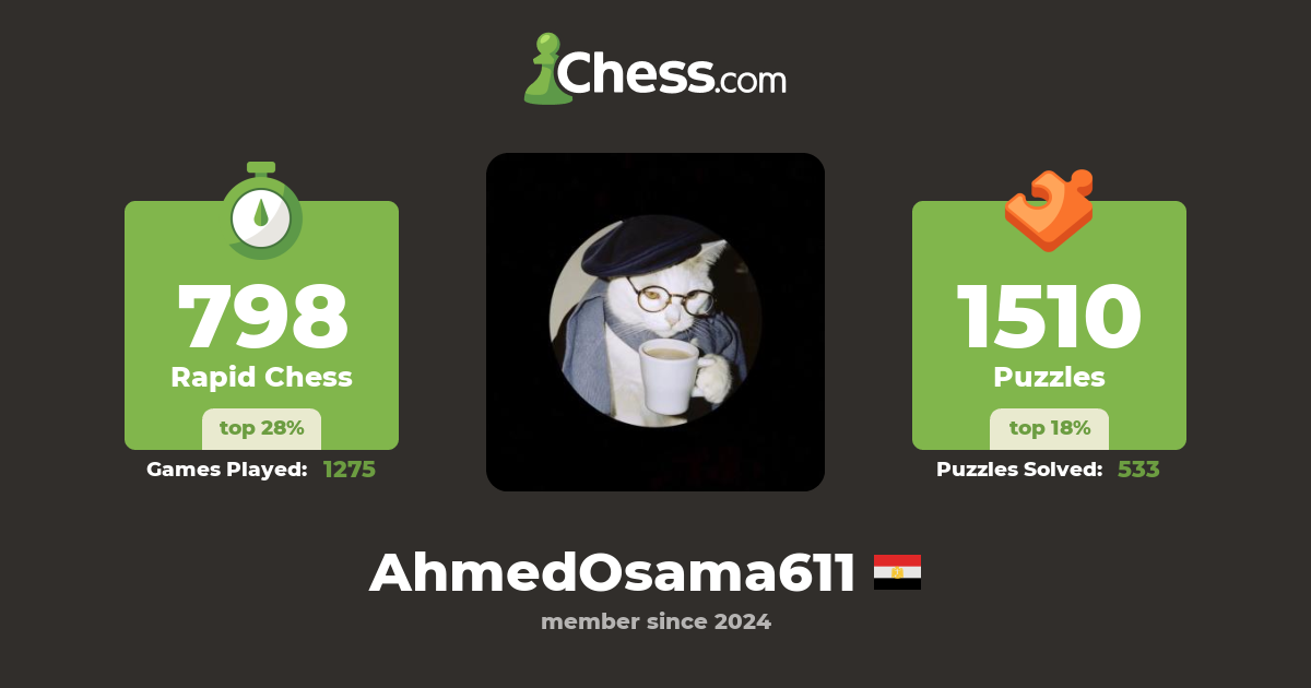 ahmed osama50 (AhmedOsama611) - Chess Profile - Chess.com