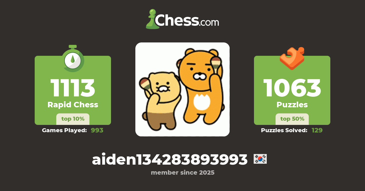주환 박 (aiden134283893993) - Chess Profile - Chess.com