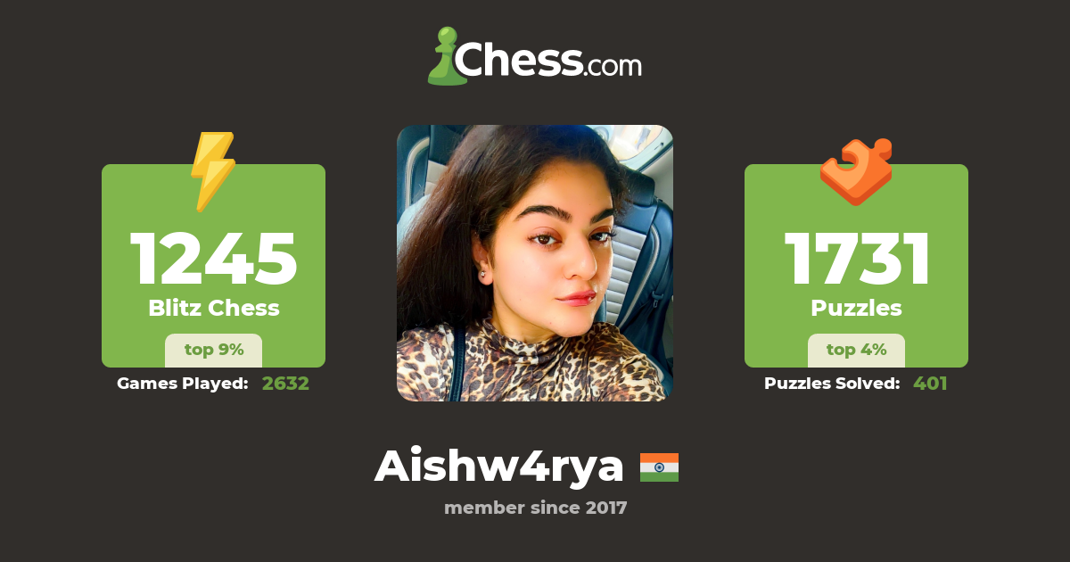 Aishwarya (Aishw4rya) - Chess Profile - Chess.com