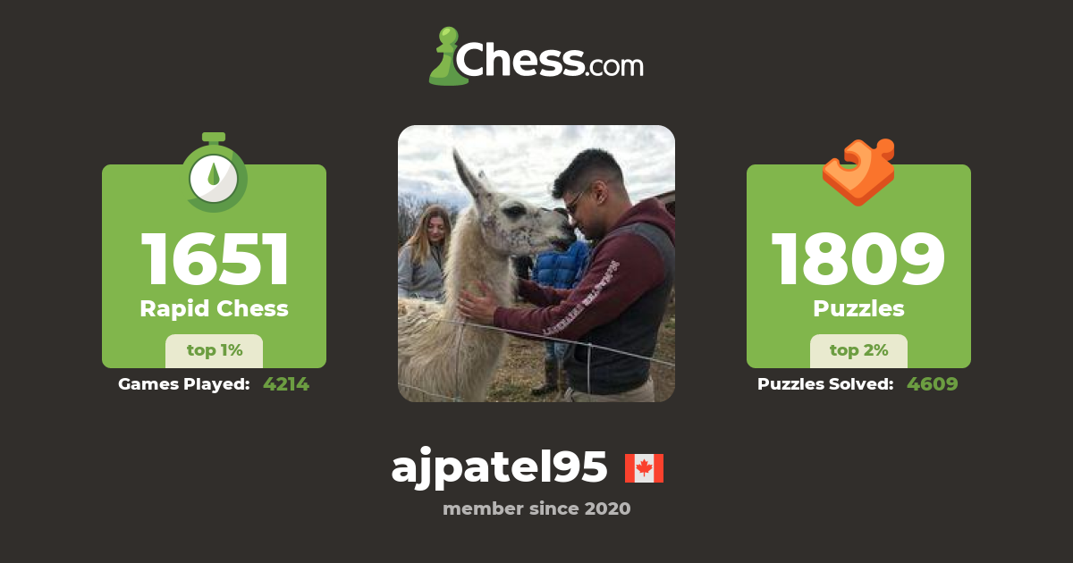 AJ Patel (ajpatel95) - Chess Profile - Chess.com