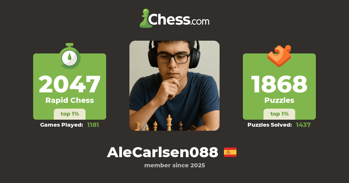 Alejandro Brizuela Llerena (AleCarlsen088) - Chess Profile - Chess.com