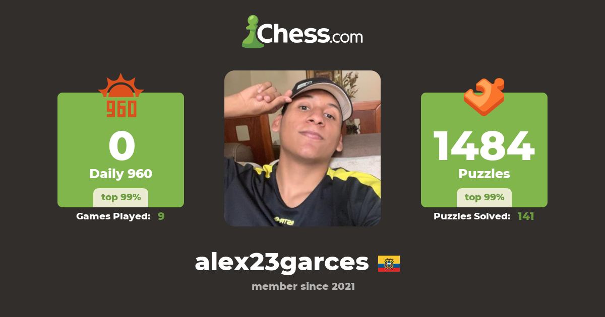 Alex G (alex23garces) - Chess Profile - Chess.com