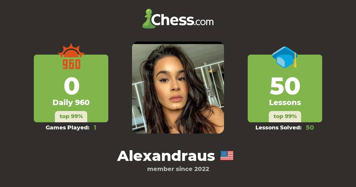 Alexandra James (Alexandraus) - Chess Profile - Chess.com