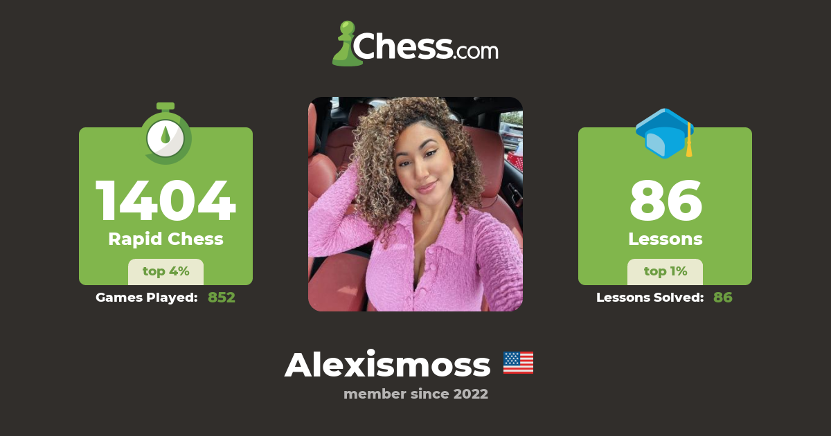 Alexis Moss (Alexismoss) - Chess Profile - Chess.com