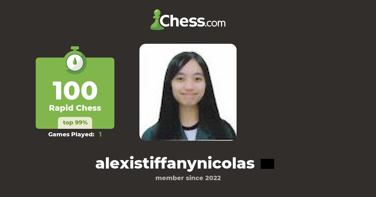 Alexis Tiffany Nicolas (alexistiffanynicolas) - Chess Profile - Chess.com