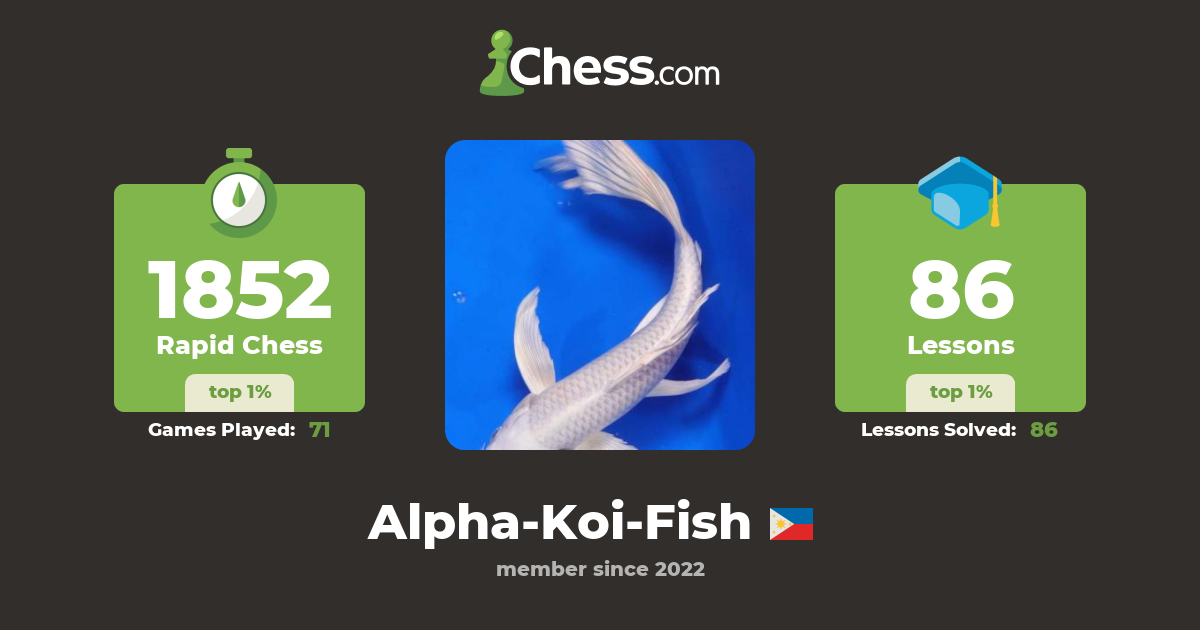 Alpha Fish (Alpha-Koi-Fish) - Chess Profile - Chess.com