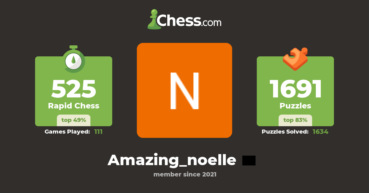 Noelle (Amazing_noelle) - Chess Profile - Chess.com