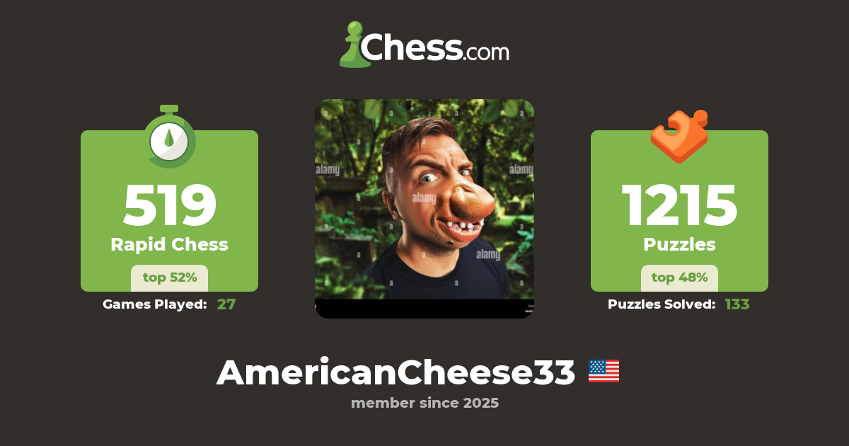 AmericanCheese33 - Chess Profile - Chess.com