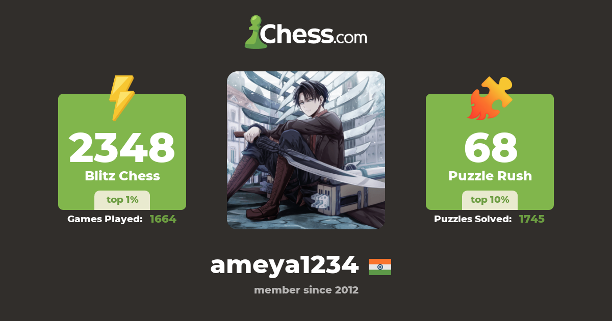Ameya Godbole (ameya1234) - Chess Profile - Chess.com
