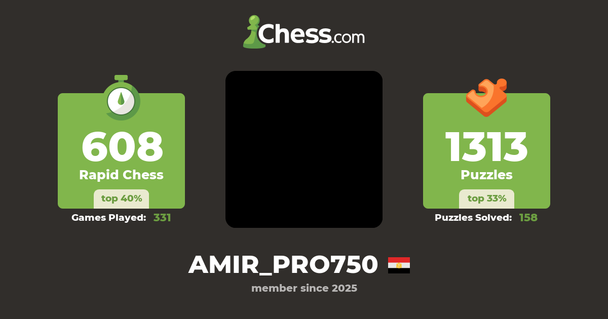Amir Ahmed (AMIR_PRO750) - Chess Profile - Chess.com