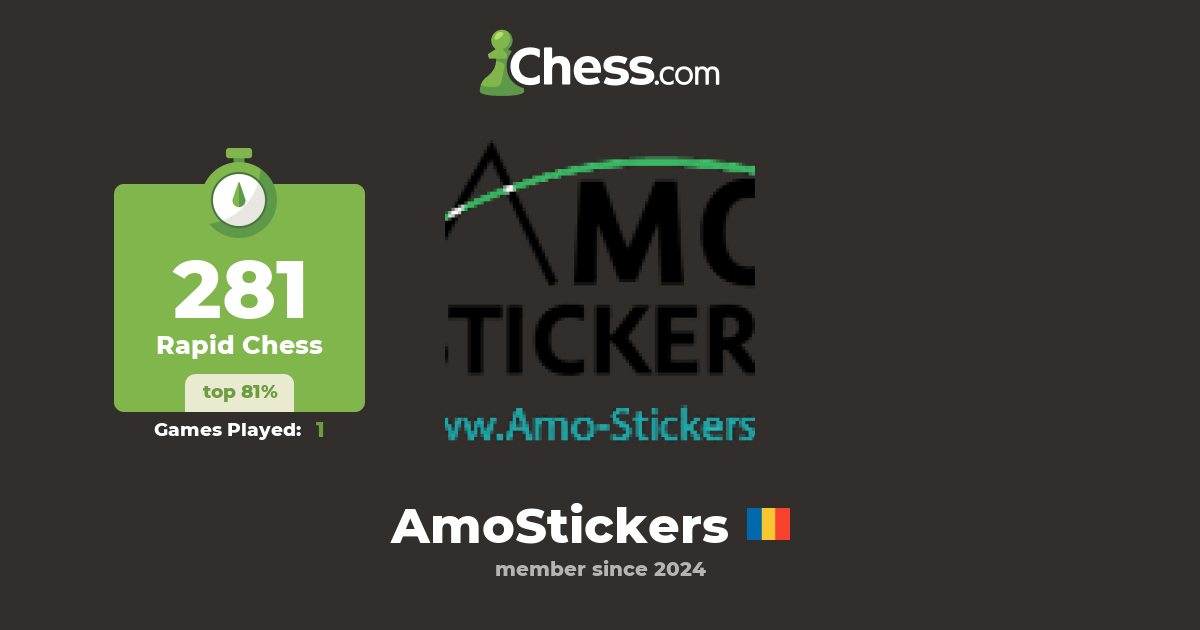 Ovidiu Mihai Miron (AmoStickers) - Chess Profile - Chess.com
