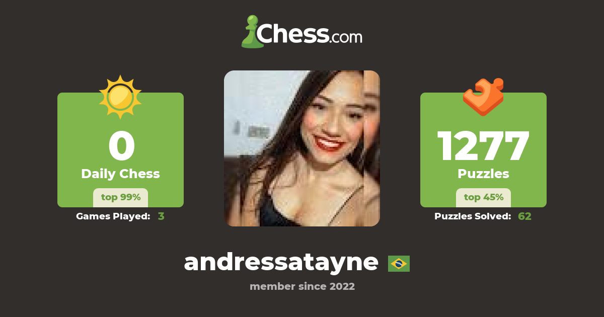Andressa Tayne (andressatayne) - Chess Profile - Chess.com