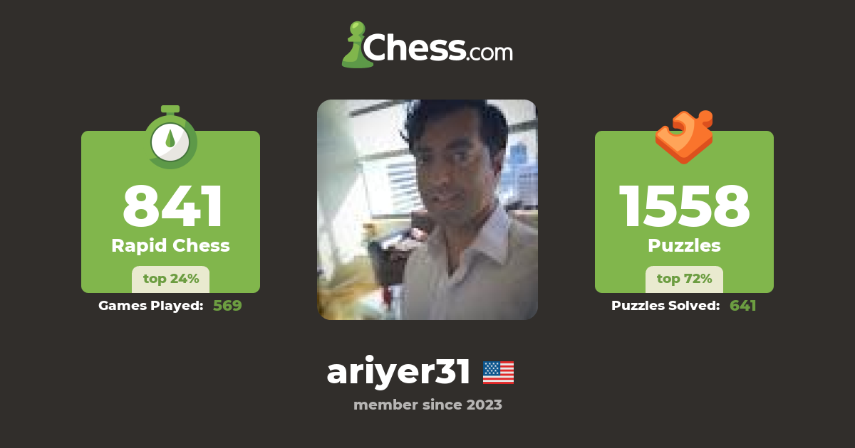 Amrit Iyer (ariyer31) - Chess Profile - Chess.com
