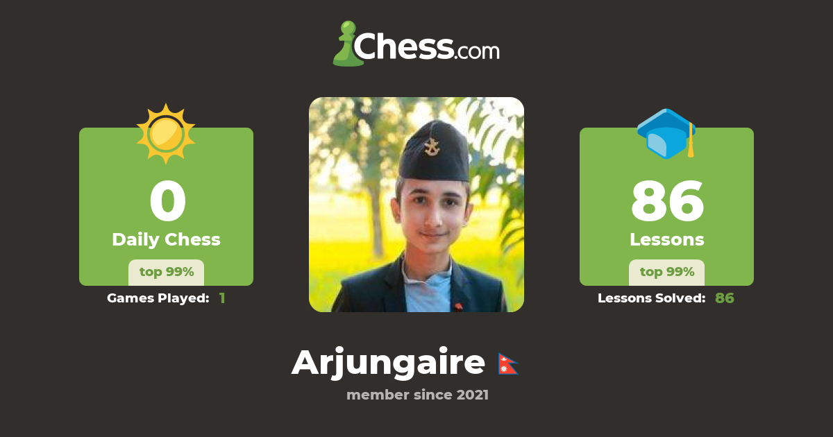 Arjun Gaire (Arjungaire) - Chess Profile - Chess.com