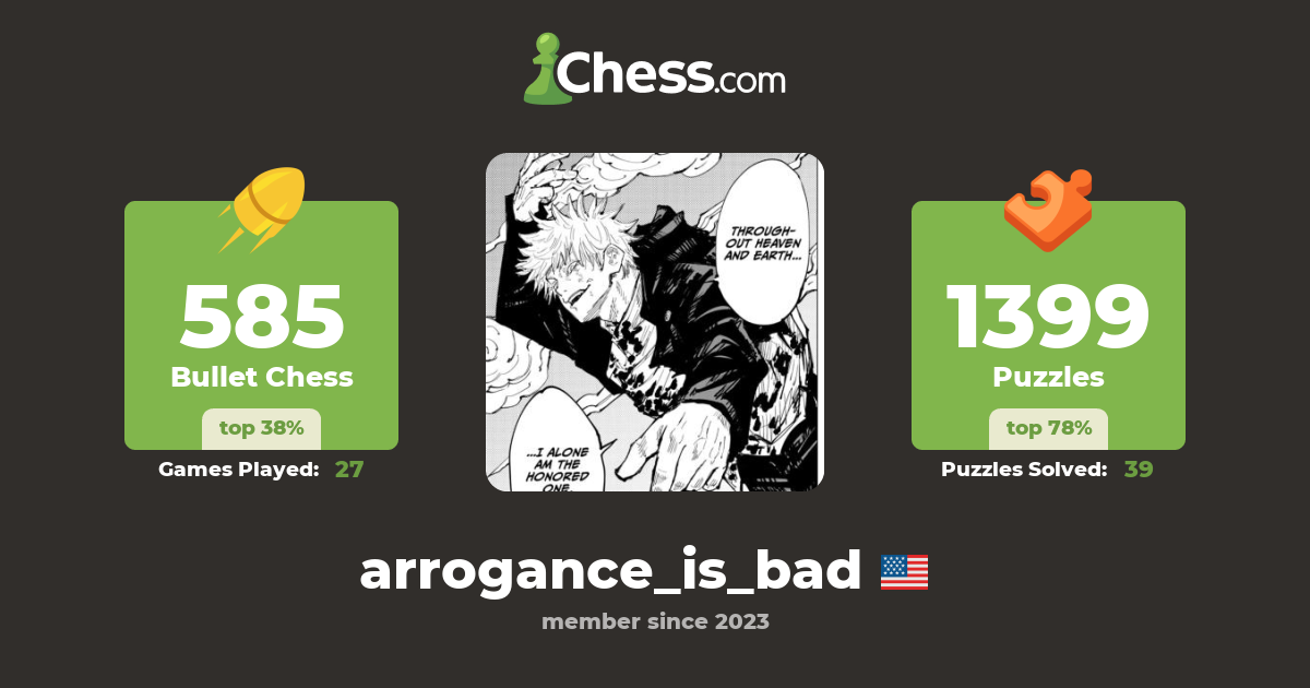 arrogance_is_bad - Chess Profile - Chess.com