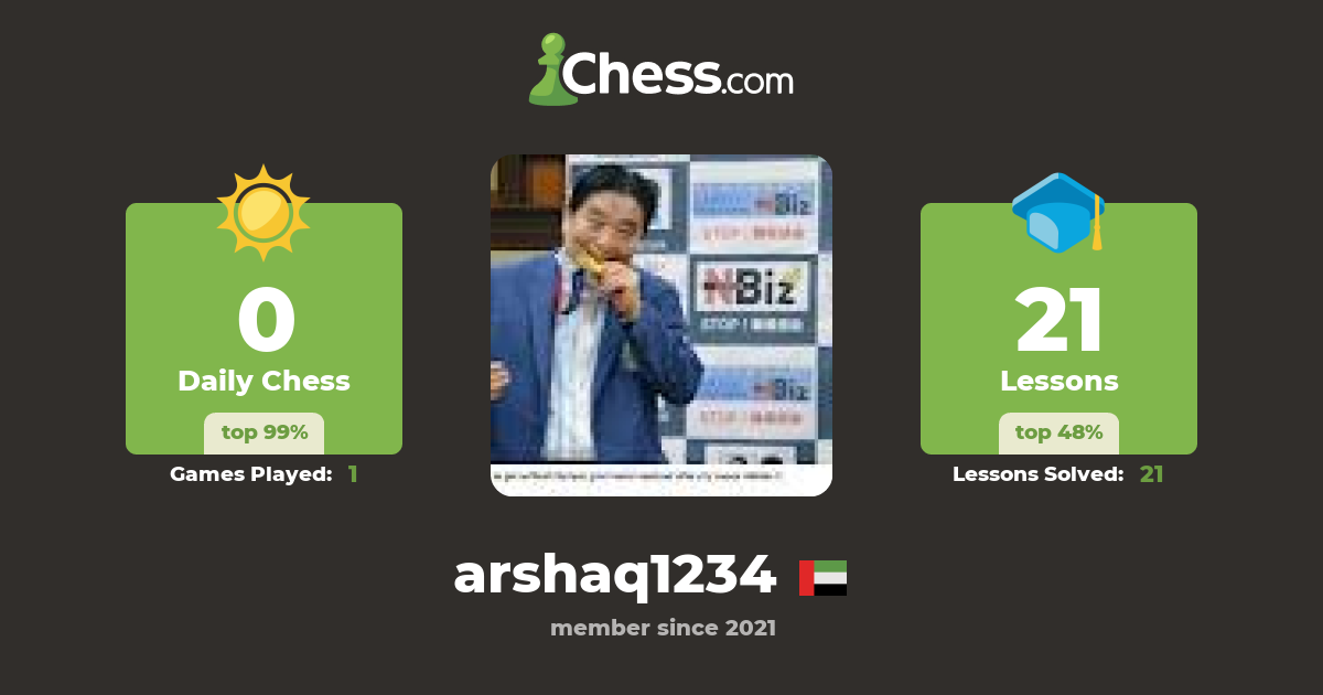 Arshaq (arshaq1234) - Chess Profile - Chess.com