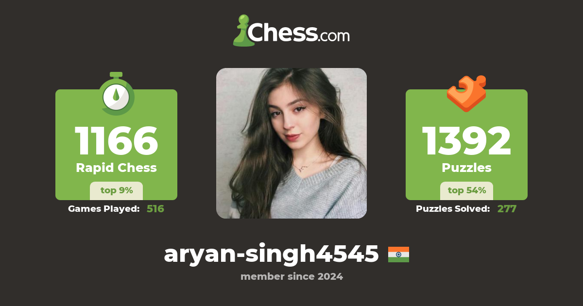 Singh 🦁 (aryan-singh4545) - Chess Profile - Chess.com